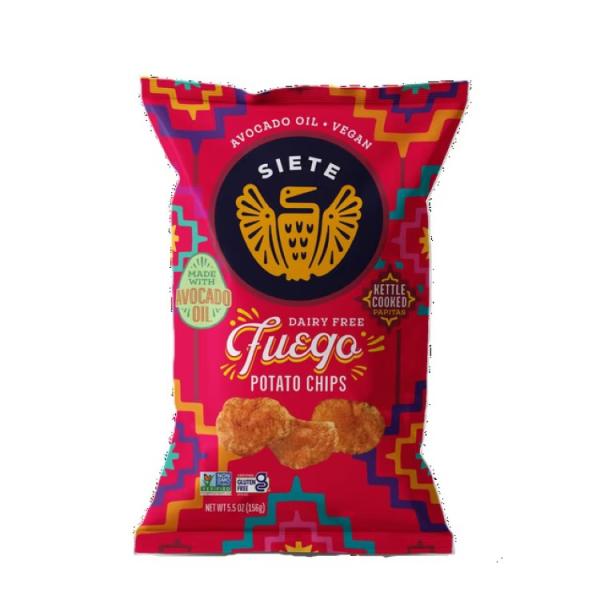チリやトマト、ハラペーニョ、ガーリックをブレンドしたスパイシーな味わいが楽しめるケトルチップスです。しっかりとした歯ごたえのある食感と、風味豊かなスパイスの組み合わせが特長です。アボカドオイルを使用して仕上げた、素材の風味を活かしたシンプル...