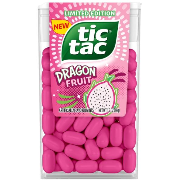トロピカルな味わいを楽しめるティックタック ドラゴンフルーツ。ほんのりとしたフルーティーな甘みが口いっぱいに広がり、いつでも爽やかなトロピカル体験をお届けします。独特のなめらかで甘い味わいが楽しめ、若い世代にもぴったりの冒険心あふれるフレー...