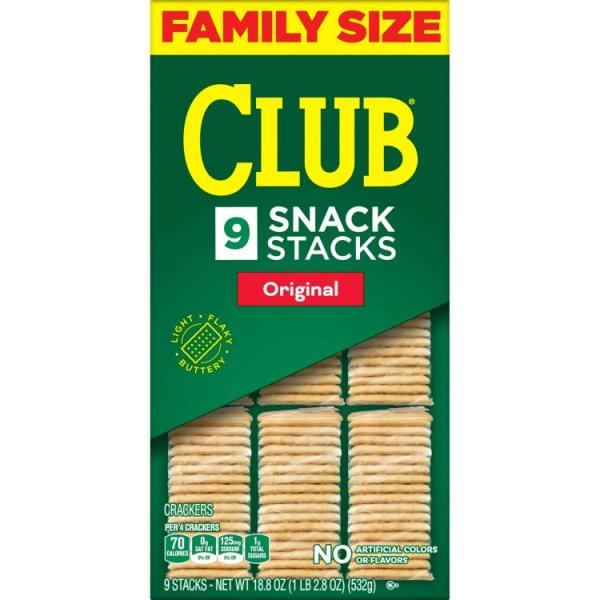 軽やかでサクッとした食感と バターの風味が楽しめる クラブ オリジナル クラッカーです。食べきりやすいスナックスタック包装で いつでもフレッシュな味わいを楽しめます。 ほどよい塩味とクラシックなバター風味で そのままはもちろん トッピングを...