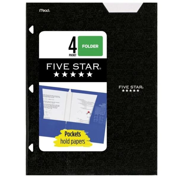 ファイブスターの4ポケット ペーパーフォルダーは、複数教科のプリントや資料を一括で整理できる便利なアイテムです。表紙には書き込み可能なラベル欄があり、教科名などを記入することで、目的の資料をすぐに見つけることができます。 内側には、A4サイ...