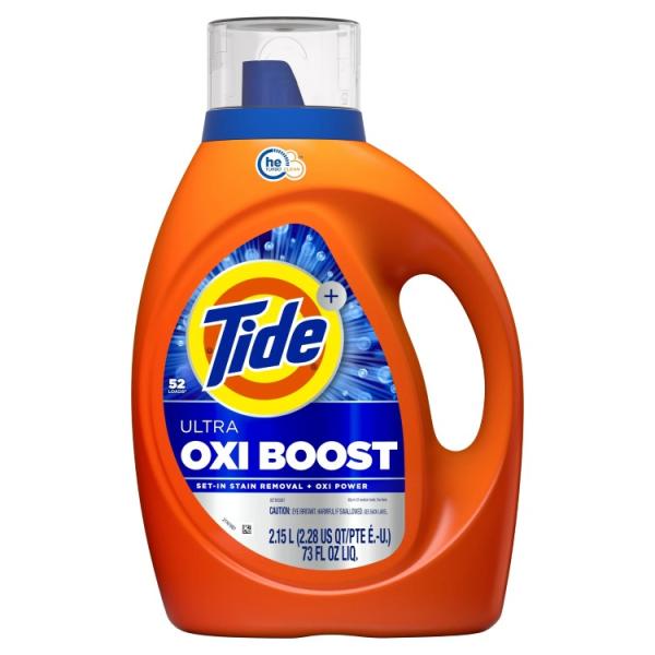 Tideのこれまでで最も強力な液体洗濯洗剤をお試しください。Tide Ultra Oxi Boost液体洗濯洗剤は、Oxiパワーが強化され、さらに優れた、よりクリーンな洗浄力*を実現しました。Tide Ultra Oxi Boost液体洗濯...
