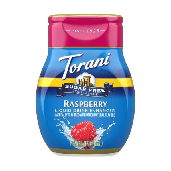 ラズベリーの甘酸っぱい風味を加えられるシュガーフリー リキッドドリンクエンハンサー 約48mL。炭酸水や紅茶、カクテル、水などに数滴加えるだけで、フルーティーな味わいを楽しめます。持ち運びしやすいサイズで、日常のドリンクアレンジに便利です。...
