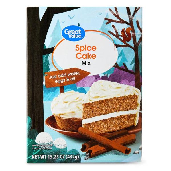 グレートバリュー スパイス ケーキミックスは、秋らしいスパイス風味を楽しめるケーキミックスです。水、卵、植物油を加えて混ぜ、パッケージの手順に沿って焼くだけで手軽に作れます。 焼き時間の目安は約28〜33分で、1箱あたり約10食分です。お好...
