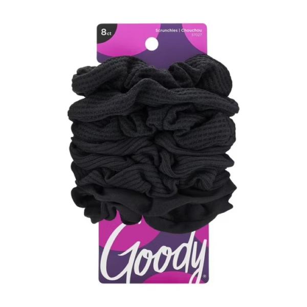 毎日のヘアアレンジに使いやすい、グッディのオッチレスシュシュ8個セットです。やわらかな素材で快適な付け心地が特長で、長時間でも使いやすいヘアアクセサリーです。ポニーテールや三つ編み、お団子ヘアなど幅広いスタイルに対応し、しっかり髪をまとめな...