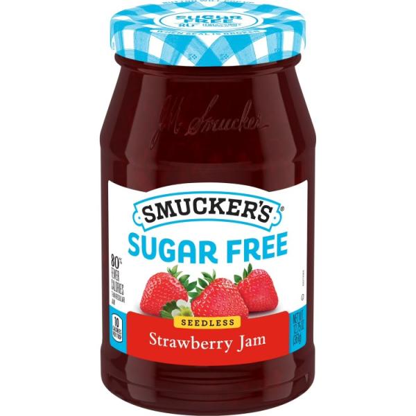 Smucker's シュガーフリー ストロベリージャム（Splenda ブランド甘味料入り）は、一度味わったらもっと食べたくなるはずです。砂糖はゼログラムで、通常のジャムより 80% もカロリーを抑えています（カロリー低減 - 1 食あたり...