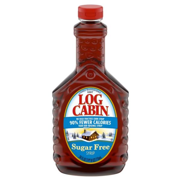 ログキャビン シュガーフリー シロップ 約710ml。 パンケーキやワッフルに合う、クラシックな風味のシロップです。 砂糖不使用で、従来品と比べてカロリーを抑えた設計です。 大さじ2杯あたり約10kcalで、日常の食事に取り入れやすい仕様で...