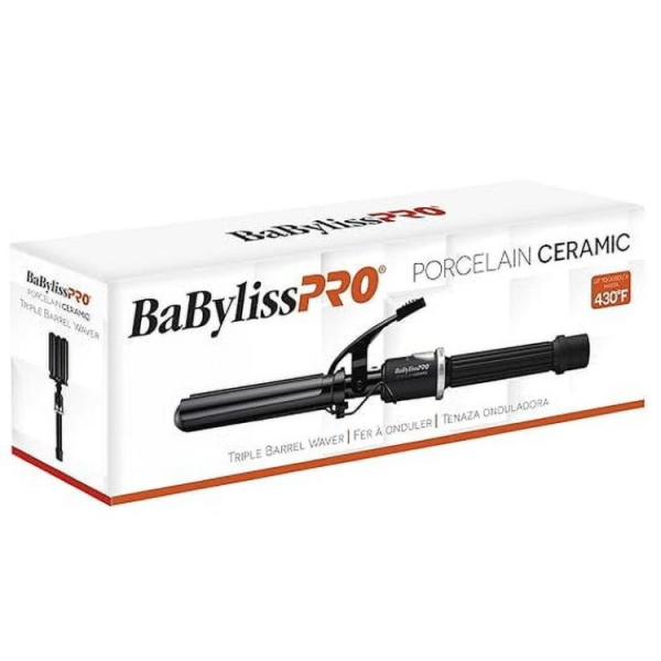 3連バレル設計で自然なウェーブスタイルが楽しめるヘアウェーバーです。ポーセリンセラミックコーティングにより、熱を均一に伝えやすく、なめらかな仕上がりとツヤ感のあるスタイリングを演出します。異なるサイズのバレル構成により、さまざまなウェーブス...