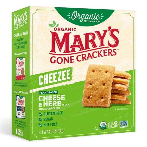 メアリーズ ゴーンクラッカーズ チージークラッカーオーガニック認証・グルテンフリー・Non-GMO・コーシャ認証取得。品質と食事スタイルに配慮したチージータイプのクラッカーです。乳製品不使用・グルテン不使用・ナッツ不使用で、さまざまな食事制...
