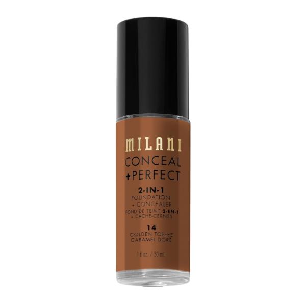 Multi-tasking 2-in-1 foundation + concealer Medium-to-full coverage Natural matte finish Longwear, oil-free formula Wate...