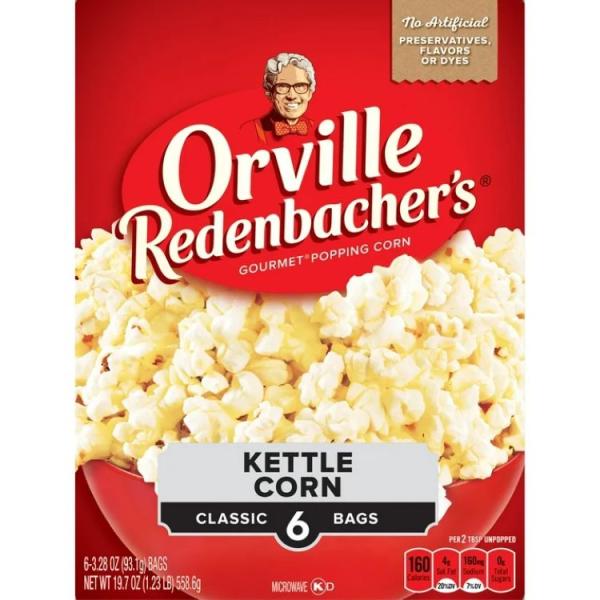 オーヴィル・レデンバッカーのケトルコーン味ポップコーンは、甘さと塩味の絶妙なバランスが楽しめる、プレミアムな電子レンジ用ポップコーンです。軽やかでふんわりとした食感に、カリッとした歯ごたえが加わり、おやつとして満足感のある一品です。 使用さ...