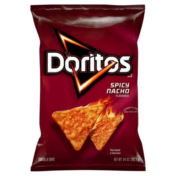 定番の味をワンランクアップさせる方法、それがこれです。舌に少し辛さが欲しい（でも火傷するほどではない！）という方には、定番のナチョチーズ味にひねりを加えたこの辛口トルティーヤチップスがぴったりのおやつです。ドリトスのスパイシーナチョトルティ...