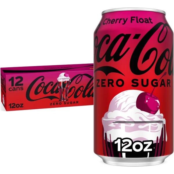 コカ・コーラ ゼロシュガー チェリーフロート 355mL×12本 チェリーの華やかな風味とクリーミーなバニラの味わいを組み合わせた、ゼロシュガータイプのチェリーフロートフレーバーです。どこか懐かしいソーダファウンテンをイメージした、爽やかな...