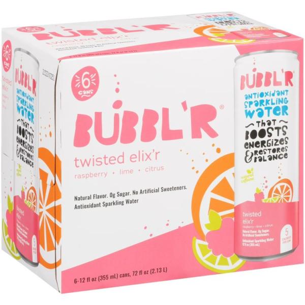 BUBBL'R（バブラー）は、天然素材と自然なフレーバーで作られた、すっきり爽快な味わいのスパークリングウォーターです。1缶あたりわずか5キロカロリー。砂糖・人工甘味料は不使用で、ビタミンA・B群を含み、毎日の気分転換やリフレッシュにぴった...