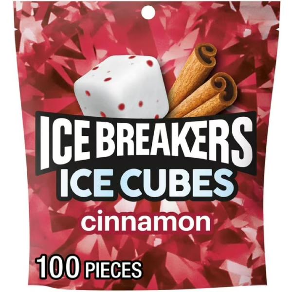 ICE BREAKERS ICE CUBES シナモン風味のチューインガムで、五感を目覚めさせましょう。息を爽やかにしたいと思わない人はいないでしょう？ さっと口に含んで、ほんのりとした風味がいつ必要になるか分かりません。そんな時、もう迷う...