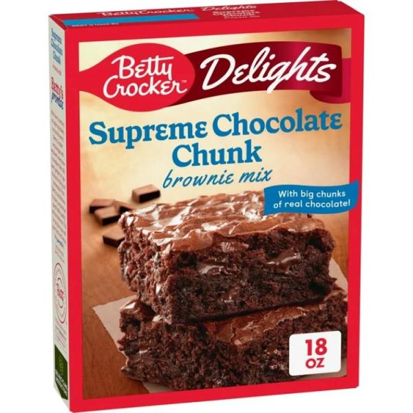 チョコレートチャンク入りで、しっとりとしたブラウニーが手軽に作れる製菓ミックスです。少ない材料で準備でき、家族みんなで楽しめる焼き菓子に仕上がります。作り方は、水・油・卵を加えて混ぜ、型に流してオーブンで焼くだけ。短時間で準備できるため、思...