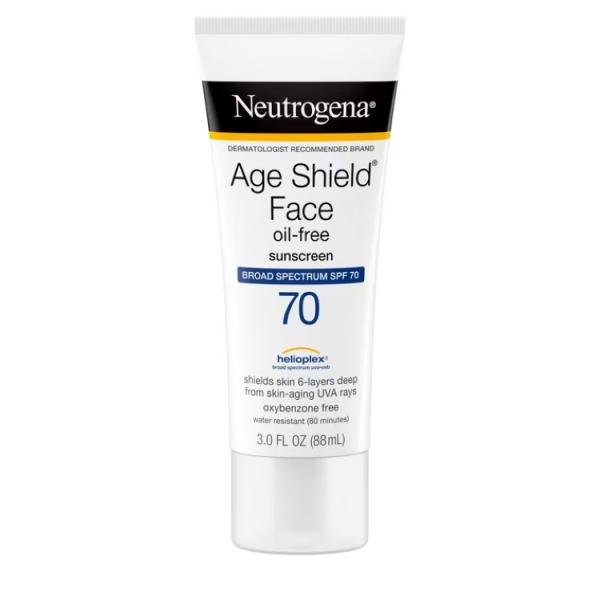 ニュートロジーナのエイジシールド フェイス用日焼け止めローション SPF70は、紫外線から肌をしっかり守るオイルフリー処方の日焼け止めです。 保湿成分も配合されており、肌のうるおいもサポート。PABAフリー・オイルフリー・ノンコメドジェニッ...