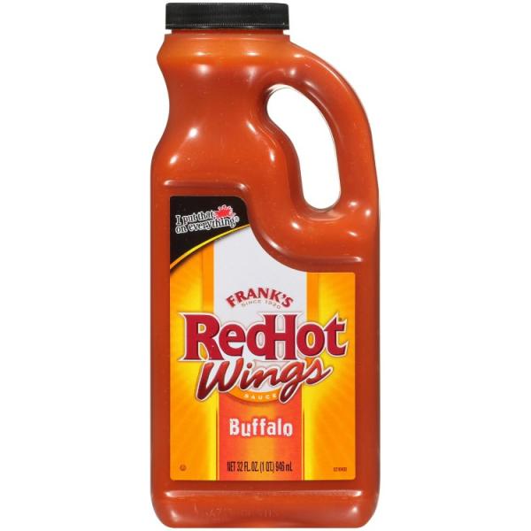 フランクス レッドホット バッファロー ウィングソース 約946mL（32オンス）。 熟成カイエンペッパーとガーリックパウダーを使用した、コクと辛さのバランスが楽しめるバッファローソースです。 そのまま使えるタイプで、チキンウィング、チキン...