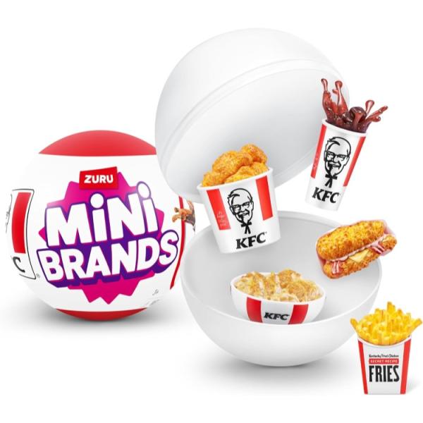 Mini Brands KFCで、お気に入りの KFCメニュー アイテムのミニチュア レプリカを見つけましょう。カーネルのファンで、フライド チキン オリジナルまたはエクストラ クリスピーがお好きなら、あなたにぴったりの ミニがあります。