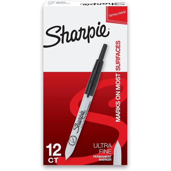 紙、プラスチック、金属、その他ほとんどの表面に永久に残るインクマーク鮮やかで鮮やかな色彩が目を引く鮮やかな印象を与えます非常に耐久性のあるインクは速乾性があり、色あせや水に強い。AP認定便利な引き込み式の極細ペン先は、教室、オフィス、家庭な...