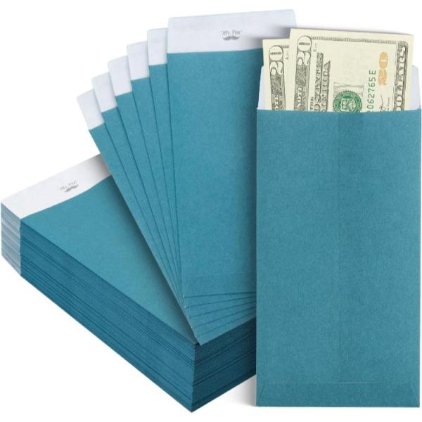 パッケージには、水を少しつけるだけでしっかりと閉じられる封筒が 100 枚入っています。テープやステッカーは必要ありません。これらの紙封筒は、小さなアイテムを安全に保管したいときに便利です。輸送中にアイテムが滑り落ちたり破損したりする心配は...