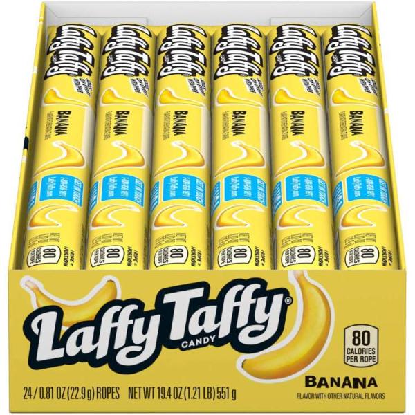 おいしい、フルーティーなバラエティ: Laffy Taffy アソート チューは、フルーティーな風味を堪能でき、一口ごとに喜びが広がります。サワー アップル、チェリー、ストロベリー、バナナのフレーバーが 145 個入った瓶が 1 つ入ってい...