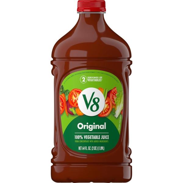 V8 オリジナル 100% 野菜ジュースの植物由来のおいしさを堪能してください。他のジュースに代わる満足感のあるオリジナル V8 ジュースは、濃縮トマトジュースと 7 種類の野菜ジュースで作られています。その結果、独特の濃厚で風味豊かな 1...