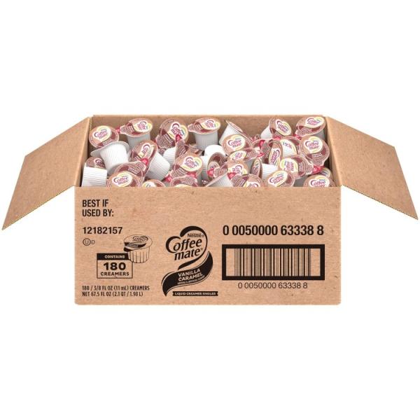 ネスレコーヒーメイトバニラキャラメルフレーバーコーヒークリーマーは、甘いバニラと贅沢なキャラメルの風味のクリーミーなブレンドをコーヒーに加えます。外出先でも自宅でも最適: 液体クリーマーをコーヒーに混ぜると、ラクトースやコレステロールを含ま...