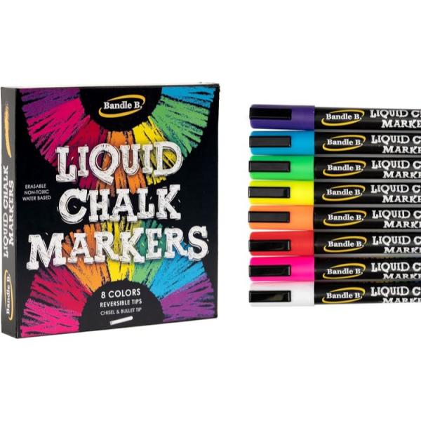 重要！ チョーク マーカーは、黒板塗料や低品質の多孔質黒板には絶対に使用しないでください。まず隅でテストしてください。下塗りされた黒板、ガラス、その他の非多孔質の表面に書くことができます。これらの黒板マーカーは、ウィンドウ マーカーやホワイ...