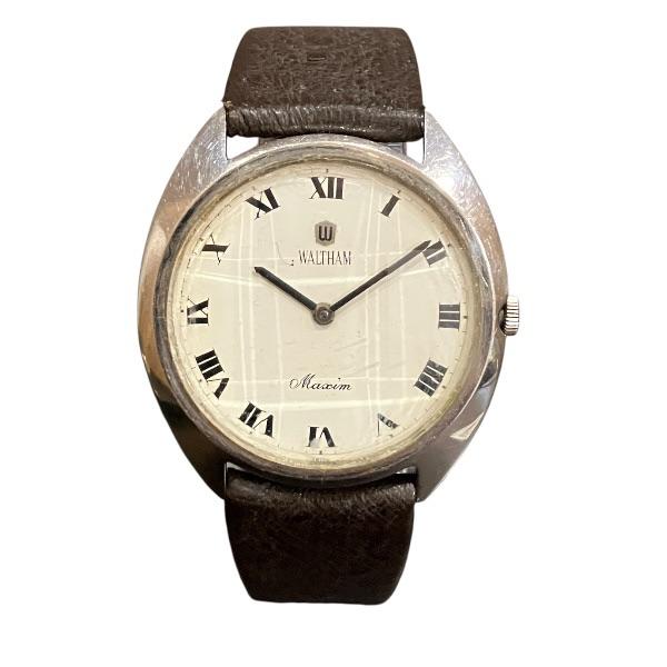 【ブランド】ウォルサム【商品名】マキシム【ムーヴメント】手巻き【材質】SS【サイズ】ケース幅(リューズ含まず)×厚さ×腕回り最少〜最大(内径)×重さ約35mm×6mm×13〜18cm×27.6g【カラー】ホワイト文字盤【付属品】なし【ランク...