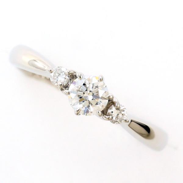 【素材】PT1000/プラチナ【石目】天然ダイアモンド 0.223ct 0.06ctクラリティー：VVS2カラー：Fカット：Excellent【総重量】約3.1g【サイズ】約8号【最大幅】約5mm【サイズ直し】不可【付属品】宝石鑑定書(ジェ...