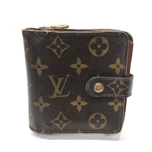 【ブランド】ルイヴィトン【ライン】モノグラム【商品名】コンパクトジップ【型番】M61667【シリアル】SD0051【カラー】ブラウン【素材】トアル地【仕様】お札入れ×1、お札入れ×1    カード入れ×3、ポケット×2【サイズ】H約11cm...