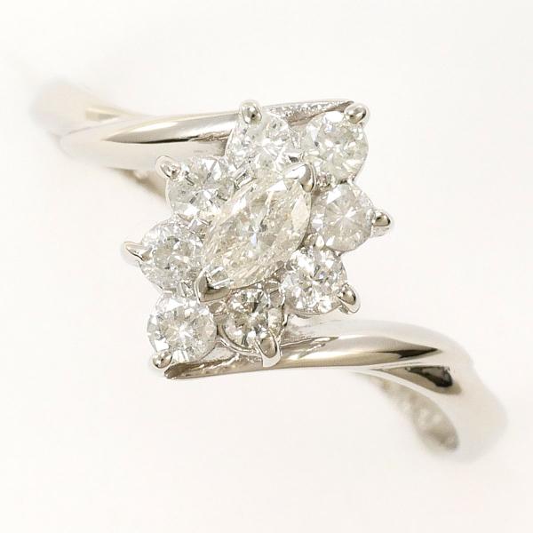 【素材】PT900/プラチナ【石目】ダイヤモンド 0.31 ct【総重量】約2.4g【サイズ】約7号【最大幅】約9mm【サイズ直し】不可【付属品】なし【商品の状態】新品仕上げ済み※ご注文前にご確認ください※・再生ジュエリーの為すべて一点物で...