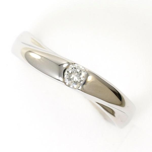 【素材】PT1000/プラチナ【石目】ダイヤモンド 0.10 ct【総重量】約5.6g【サイズ】約9号【最大幅】約4mm【サイズ直し】不可【付属品】なし【商品の状態】新品仕上げ済み※ご注文前にご確認ください※・再生ジュエリーの為すべて一点物...