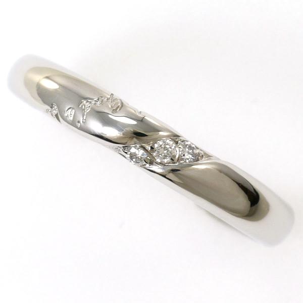 【素材】PT1000/プラチナ【石目】ダイヤモンド 0.02ct、ブルーダイヤ 0.01ct【総重量】約4.3g【サイズ】約7号【最大幅】約3mm【サイズ直し】不可【付属品】なし【商品の状態】新品仕上げ済み※ご注文前にご確認ください※・再生...