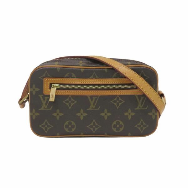 【ブランド】LOUIS VUITTON / ルイ・ヴィトン【商品名】ポシェットシテ【ライン】モノグラム【型番】M51183【シリアル】SD0013【カラー】ブラウン【素材】トアル地【サイズ】H約12cm×W約21cm×D約5cmショルダー：...