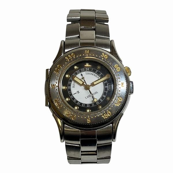 【ブランド】レビュートーメン【商品名】ランドマーク【シリアル】5811001【ムーヴメント】クォーツ【材質】SS【サイズ】ケース幅(リューズを含まず)×厚さ×腕回り(内径)×重さ約37mm×10mm×18cm×100.6g【カラー】ブラック...