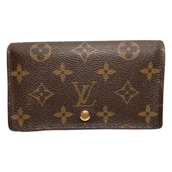 【ブランド】LOUIS VUITTON / ルイ・ヴィトン【商品名】ポルトモネビエトレゾール【ライン】モノグラム【型番】M61730【シリアル】SD0080【カラー】ブラウン【素材】トアル地【サイズ】H約9cm×W約14cm×D約3cm【仕...