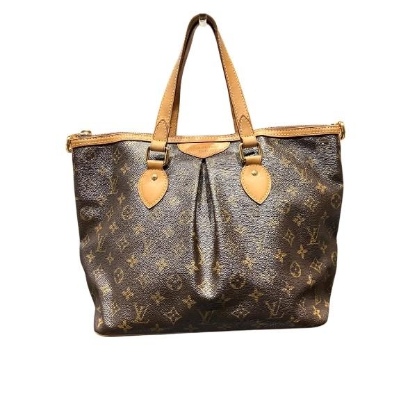 【ブランド】ルイヴィトン【ライン】モノグラム【商品名】パレルモPM【型番】M40145【シリアル】SR2160【カラー】ブラウン【素材】トアル地【仕様】外側：ポケットなし    内側：オープンポケット×4【サイズ】H約28cm×W約29.5...