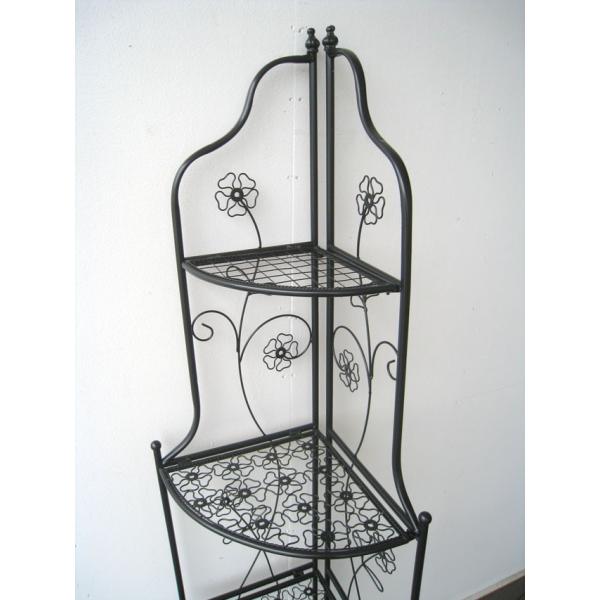 フラワースタンド プランタースタンド コーナー コーナースタンド アイアン 花台 鉢台 おしゃれ たためる :0197007:手づくり家具 ...