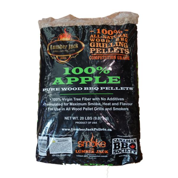 100％　アップル（リンゴ）のペレット　９kgマイルドで甘い味わい。豚肉やチーズによく合います。スモークペレットはペレットグリルやスモーカーに使用するのにも最適です。バーベキューではトレガーグリルやポータブルピザ窯オーブンKABUTO、折り...