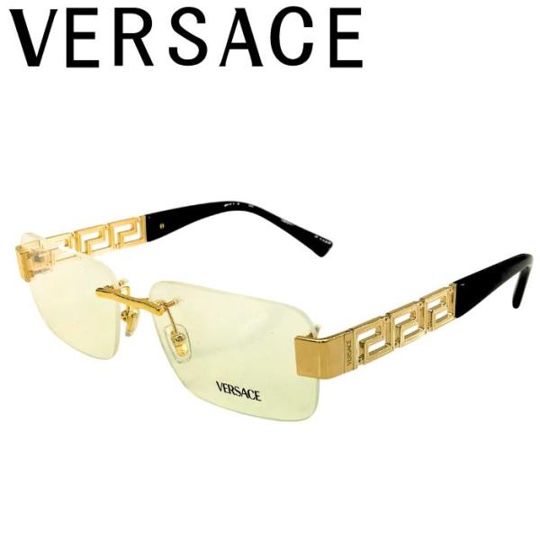 ■ブランド名　VERSACE ヴェルサーチェ■カテゴリ　メガネフレーム■対象　メンズ　レディース■素材メタル×プラスチック■付属品メガネケース、メガネクロス等■カラーゴールド×ブラック■サイズ【56□15-145】横幅13.4×縦3.7cm...