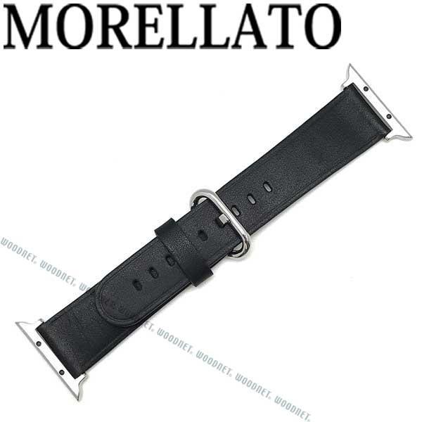 ■ブランド名　MORELLATO■品名　D4739-A-STRAP カーフレザー アップルウォッチ38mm専用腕時計ベルト ブラック■対象　メンズ　レディース■素材　カーフ（牛革）■カラー　ブラック■サイズ　【20】時計装着側の幅：20mm...
