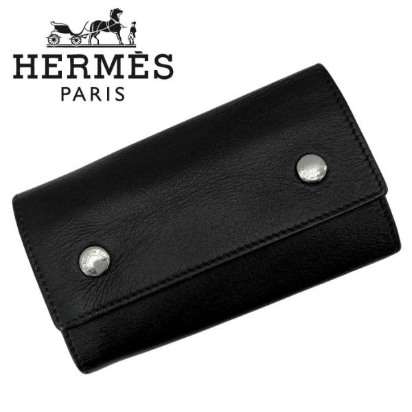 ■ブランド名HERMES エルメス■カテゴリ＜中古品＞キーケース 4連■対象メンズ　レディース■素材レザー■カラーブラック■サイズ縦6×横10cm■付属品無し▼商品説明やや使用感がありますが良い状態です。※当商品は中古品です。画像で商品状態...