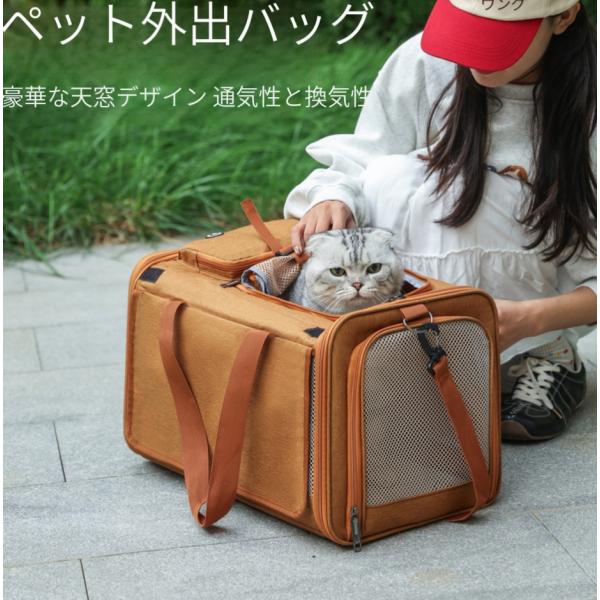 特徴1 折りたたみ式のペット用キャリーバッグです。クッション付き。大口外ポケット付き。特徴2 飛び出し防止の安全ベルト付き。軽量のショルダーキャリーバッグです。ソフトキャリー キャリー ケージ クレート ハウス 散歩 グッズ 用品移動 トー...