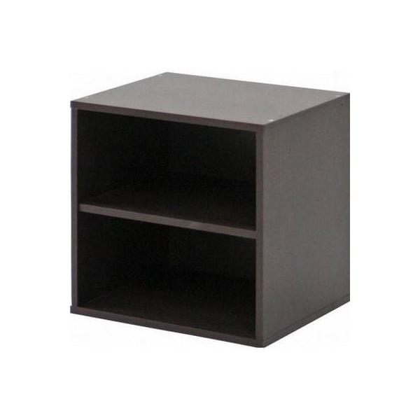 【発売日：2026年01月10日】本棚 2段 a4対応 安い キッチン 隙間収納 整理 マガジンラック オープン カラーボックス 子供 絵本 コンパクト ロータイプ 低い 机上 卓上 デスク 雑誌 教科書 幅35 奥行30 高さ35 ダーク...