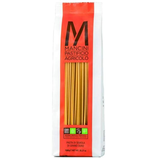 イタリア・マルケ州の自社農場で栽培されたデュラム小麦を100％使用。 直径2.2mmの太めスパゲッティは、もちもちとした食感と小麦の香りが際立ち、シンプルなオイル系から濃厚なトマトソースまで幅広くマッチ。 ブロンズダイス仕上げで表面がざらつ...