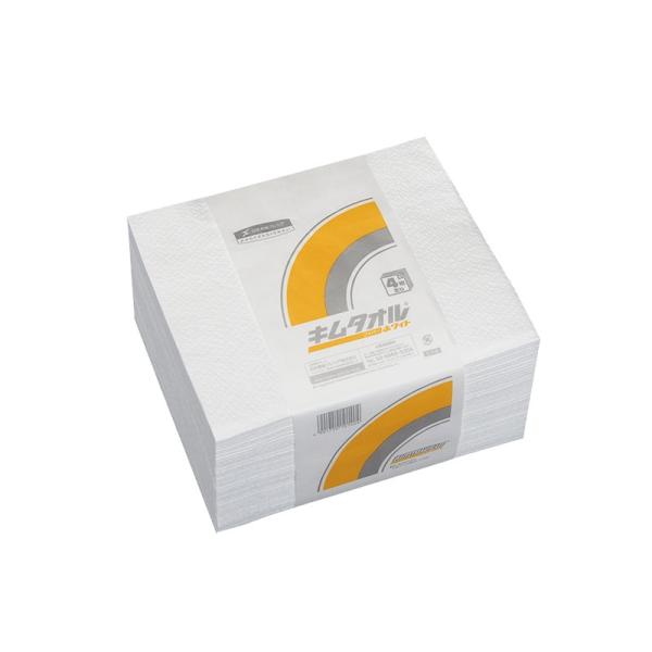 【クレシア キムタオル 4つ折り 61012】●サイズ：380mm×330mm（シートサイズ）●素材：パルプ●枚数：4枚重ね×50枚●ケース入数：24束定番のキムタオル4つ折りの白色タイプ。衛生面を重視する現場で活躍。リーズナブルで吸収力の...