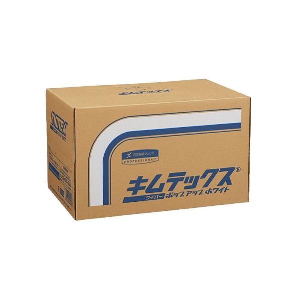【クレシア キムテックス ポップアップ ホワイト 60701】●サイズ：355mm×425mm（シートサイズ）●素材：ポリプロピレン●枚数：150枚●ケース入数：4ボックス毛羽立ちが少なく、耐薬品性に優れたポリプロピレン素材の不織布ワイパー...