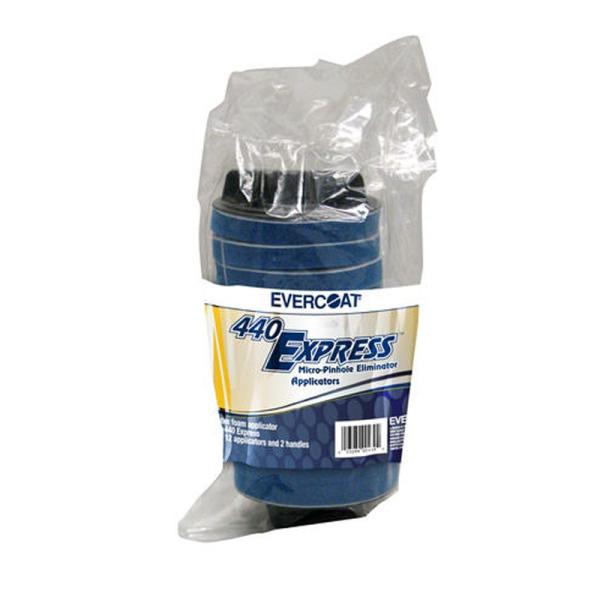 440エクスプレスを使用する際の専用スポンジ。片薗スポンジで取付ハンドルをつけて使用します。1枚のスポンジで4?5回程度使用できます。