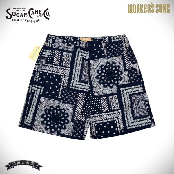 <商品説明>Lot No. SC52537 / NATIVE AMERICAN BANDANA PATCHWORK PRINT WORK SHORTSヴィンテージのバンダナに見られるドッド柄やペイズリー柄、幾何学柄などを散りばめ...